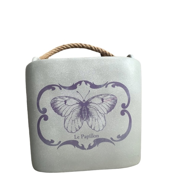 Teleflora | Accents | Teleflora Gift Ceramic Basket Thick Rope Handle ...